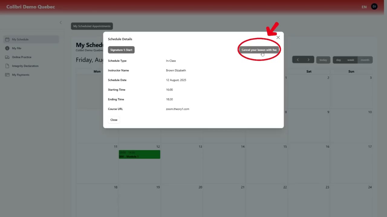 Tutorial: Colibri Student Portal