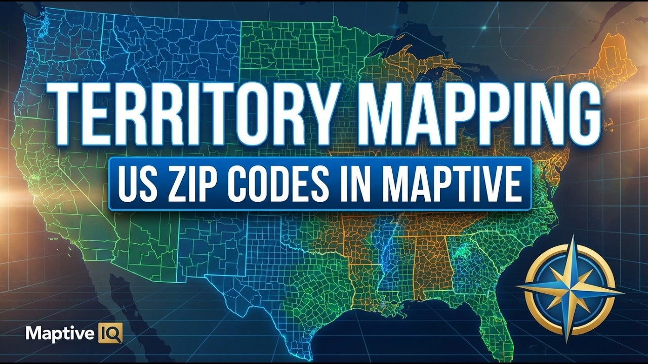 Territory Mapping with US Zip Codes in Maptive: Data Setup and Map Creation