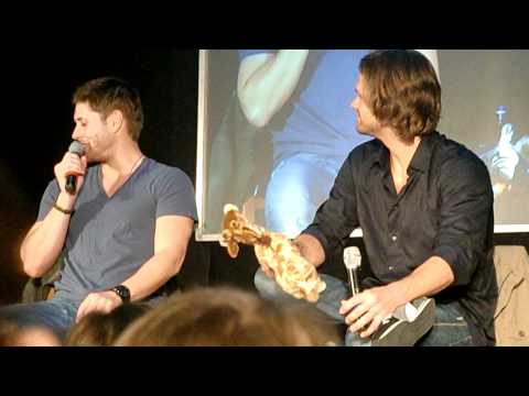 70- Jensen talking about the American commercial with a Russian guy and a giraffe