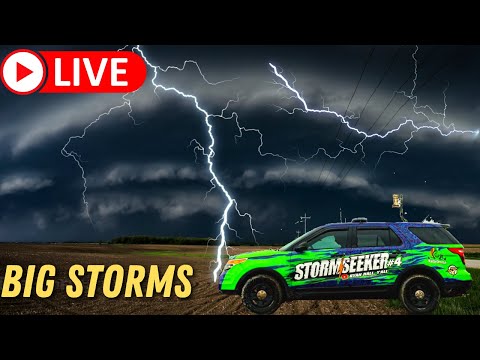 Watch GORILLA Hail and STRONG Wind Likely! LOOK Out The Windshield With LIVE Storm Chaser