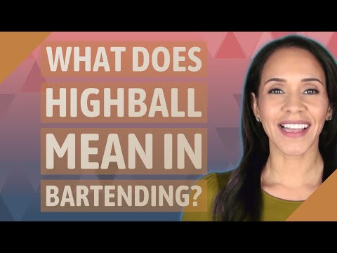 What does highball mean in bartending?