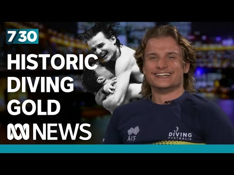 Diver Cassiel Rousseau makes history for Australia at World Aquatics Championships | 7.30