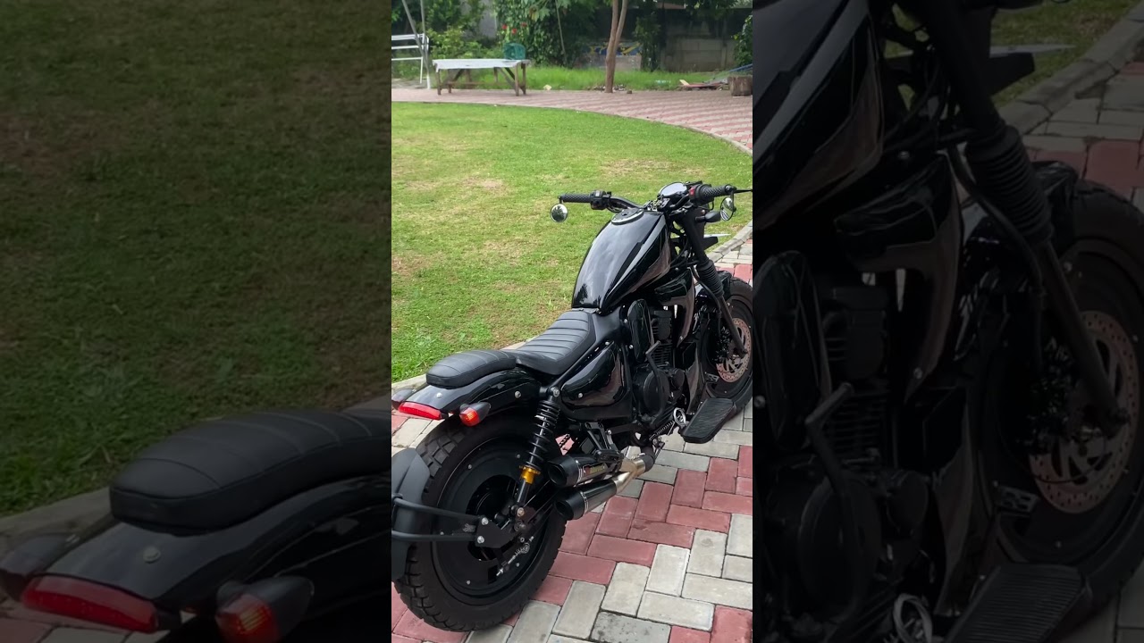 Yamaha scorpio 225 cc custom bobber sporster #jualmotorcustom #motorcostum #bobber #scorpio225