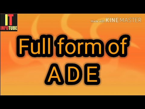 Full form of ADE | what is ADE
