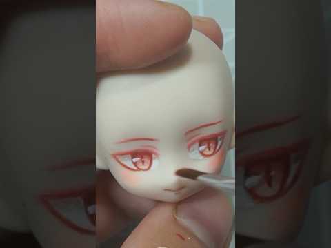 How to paint Anime figure eyes - #clayfigure #clayart #animefigure