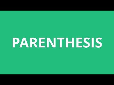 How To Pronounce Parenthesis - Pronunciation Academy