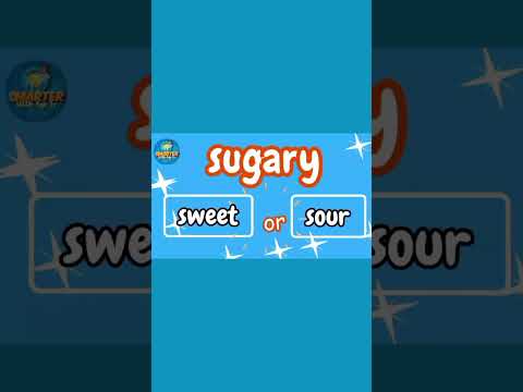 π Whatβs another word for SUGARY? #KidsLearning #FunWithWords #SmartKids #VocabularyBoost