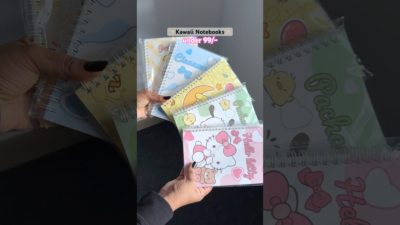 Cutest Kawaii Sanrio Notebooks 🎀🌷✨#sanrio #notebook #stationery #stationary #cute  #hellokitty