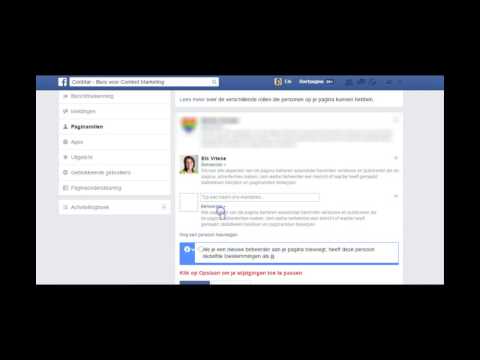 Facebook beheerder toevoegen