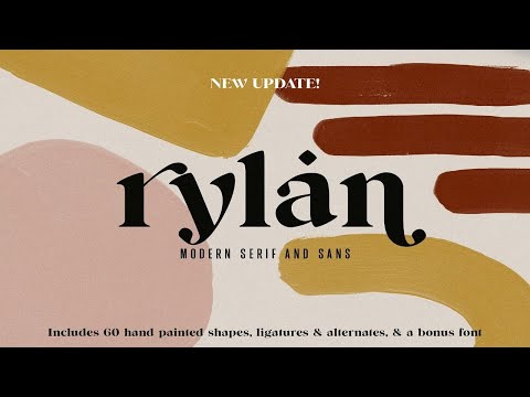 UPDATE: Rylan Modern Serif + Extras Font Free Download