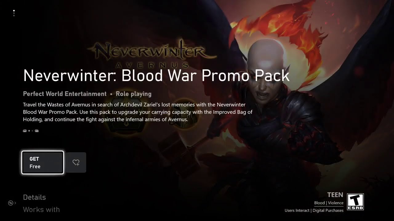 Neverwinter - Blood War Promo Pack
