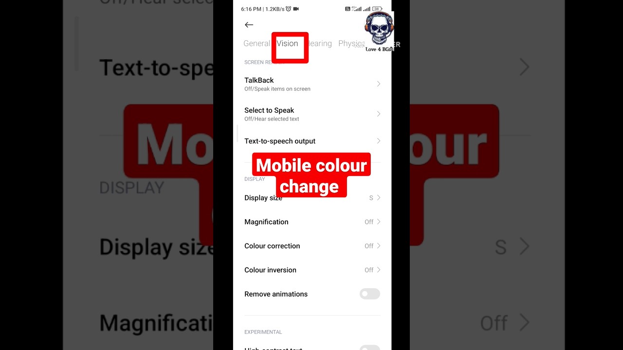 How do you invert colors on Xiaomi?/ redmi mobile me colour invention problem #shorts