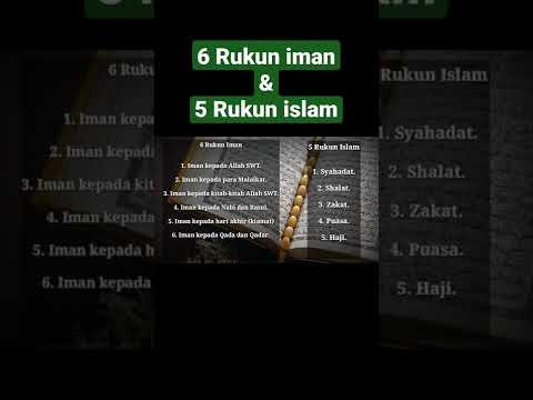 6 Rukun iman & 5 Rukun islam #short #islam #alquran
