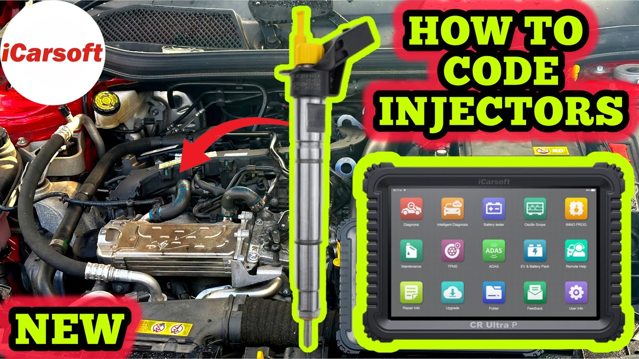 How To Code Diesel Injectors Using ALL NEW icarsoft CR ULTRA P OBD2 Bluetooth - How To Fix - DIY