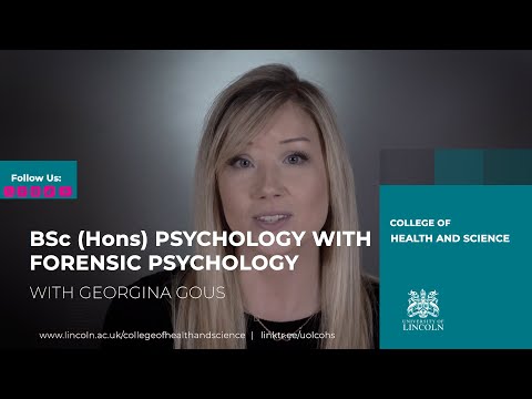 BSc (Hons) Psychology with Forensic Psychology