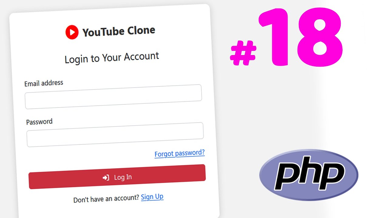 Youtube Clone Website in PHP #18 - User Auth Class 2 | Quick Programming