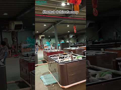 Have you ever seen a hot tub factory in China? #hottub #chinafactory #factorymade