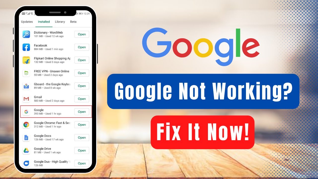 Google App Not Working ! [EASY FIX]