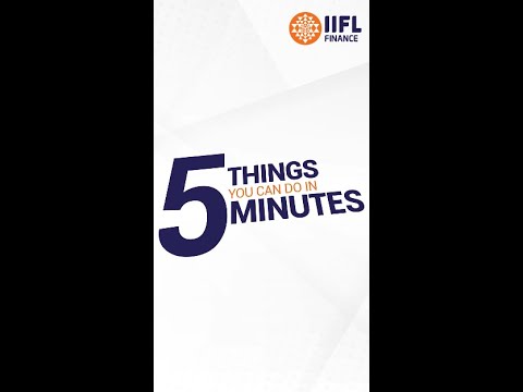 5 Things You Can Do In 5 Minutes | IIFL Finance Gold Loan | #shorts