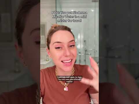 Bioderma Micellar Water Hack for Travel #shorts