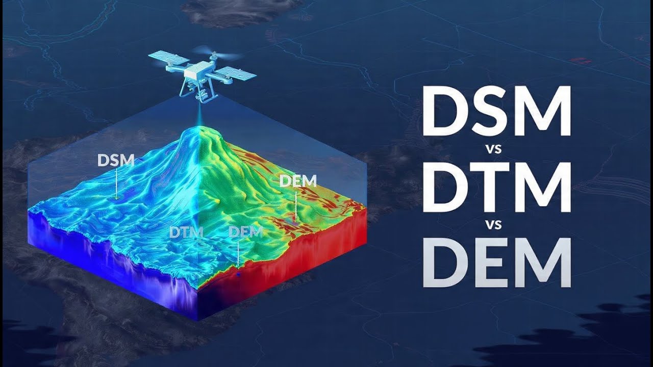 DSM vs DTM vs DEM Explained - Digital Elevation Models Made Easy