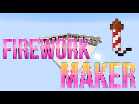 Minecraft - Firework Maker - Redstone Invention