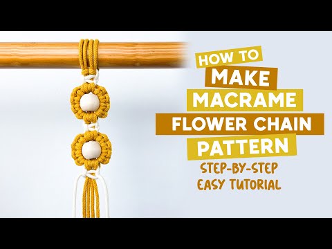 Easy Macrame Flower Pattern Tutorial For Beginners | Step-by-step Diy Guide