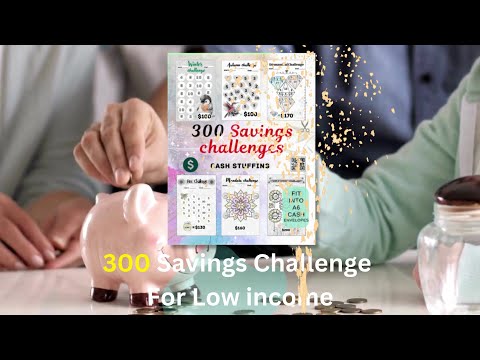 300 Money Savings Challenge Book The Best And Easy Way to Save Money Cashstuffing A6 '2025'