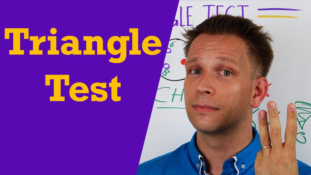Triangle test explained | How to validate process changes