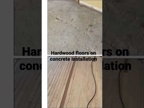 How to install flooring on concrete
