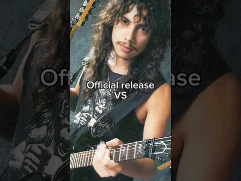 ENTER SANDMAN official release VS kirk’s riff tape 🤘#metallica 