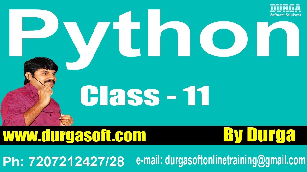 Learn Python Programming Tutorial Online Training by Durga Sir On 12-02-2018