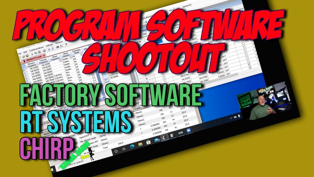 RT Systems vs ADMS vs CHIRP: Ham Radio Programming Software Battle