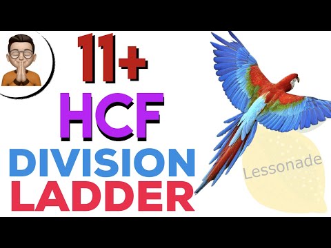 11 plus maths-(HCF) Highest Common Factor for two numbers using Division Ladder | Lessonade