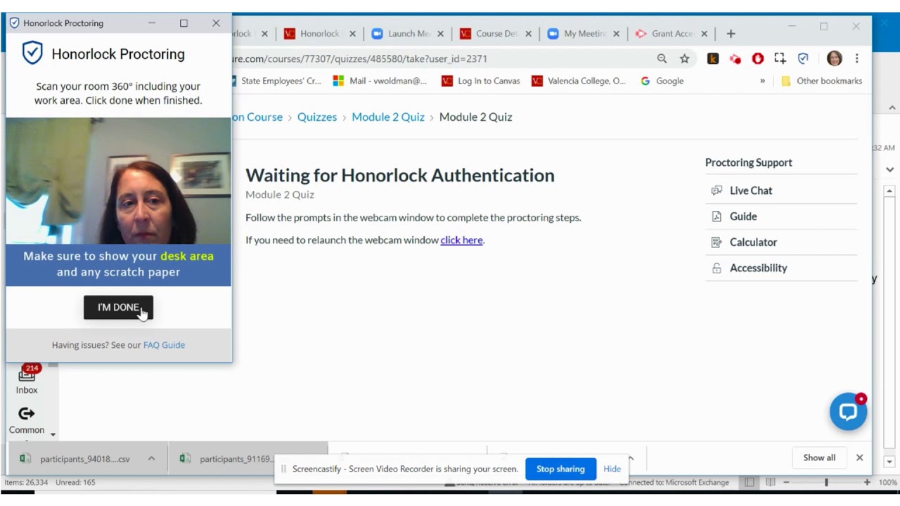 Honorlock Student Overview