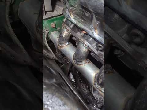big block Chevy in s10 passenger side header done