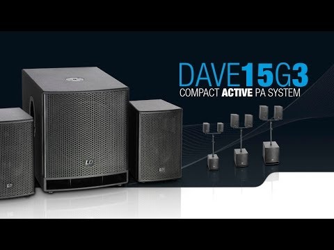 LD Systems Dave 15 G3 Compact Powered PA System | Reverb