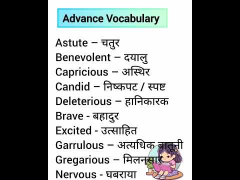 Advance Vocabulary ll Important English vocabulary #trending #viral #englishspeaking#englishlearning