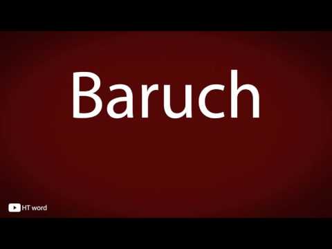 How to pronounce Baruch