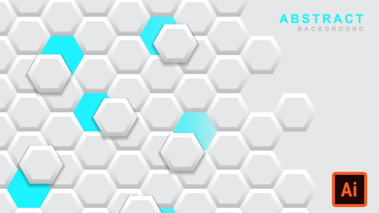 How To Create Creative Abstract Background with Hexagonal Geometric Pattern in Adobe Illustrator
