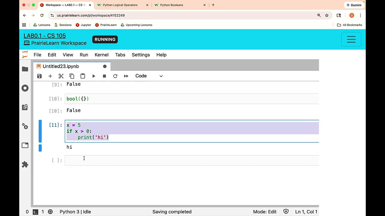 Operators and and or in Python (CS105 at UIUC)