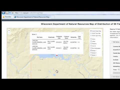 Wisconsin DNR Fish Mapping Tool