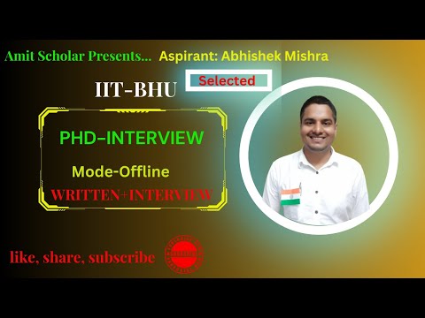 PhD interview | IIT -BHU #phd