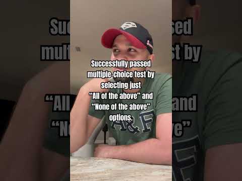 Multiple choice exams hack ???? #objective_type_questions #shorts #funny #exams #meme