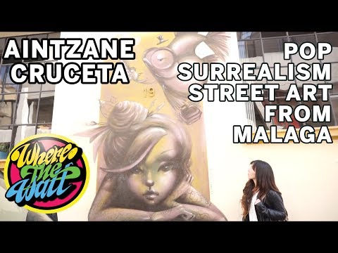 Aintzane Cruceta: Pop Surrealism Street Art From Malaga in Spain