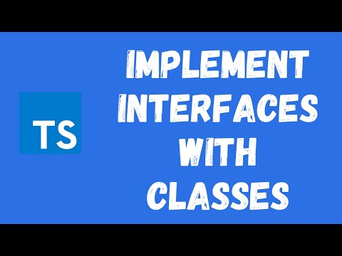 36. Implementing Interfaces with classes in the typescript.