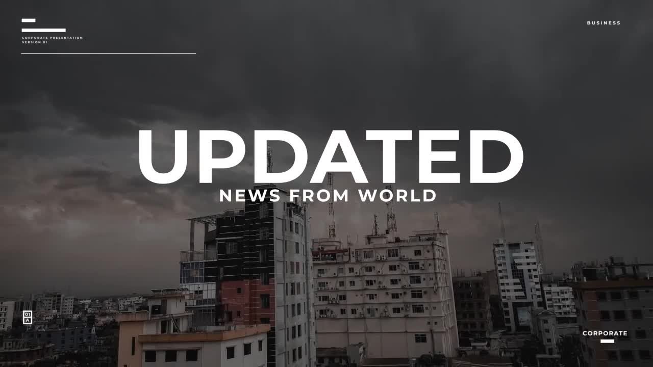 Dynamic News Intro After Effects Templates