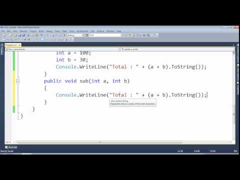 Learn Types Of Function In Console Appliccation C NET Tamil - Mind Luster