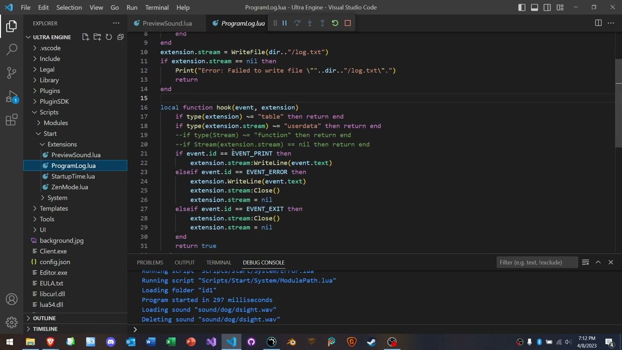 Lua Script Extensions in Ultra Engine