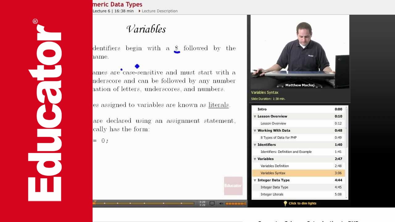PHP: Variable & Numeric Data Types